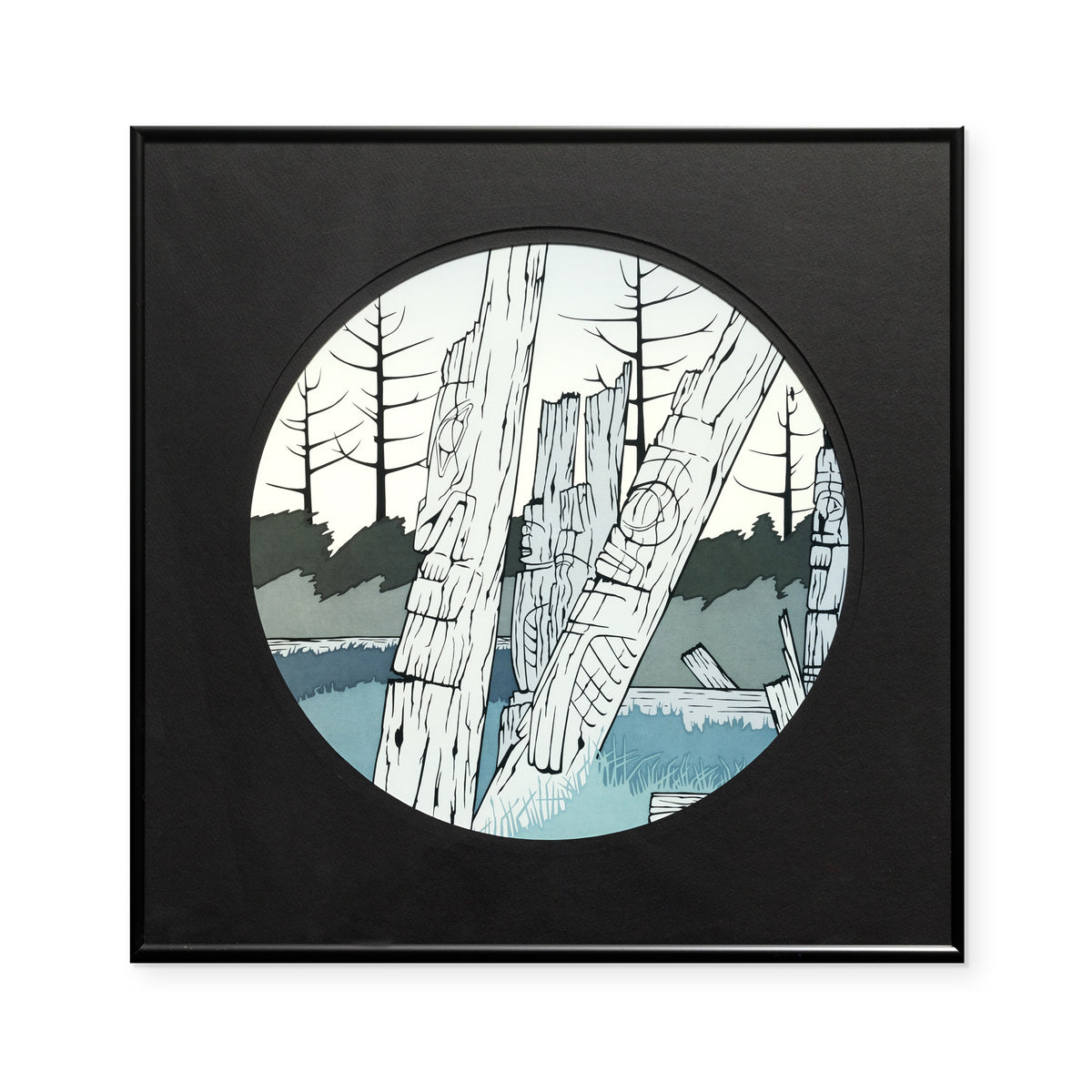 Ninstints (Framed Poster) by Roy Henry Vickers – Native Art Prints