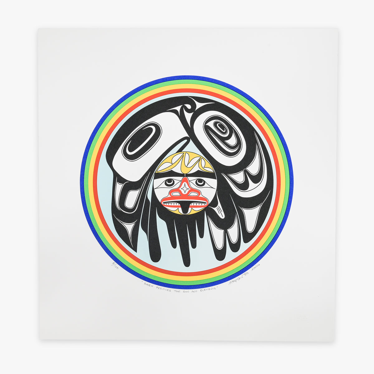 Raven Rescues the Sun and Elements by Art Thompson – Native Art Prints