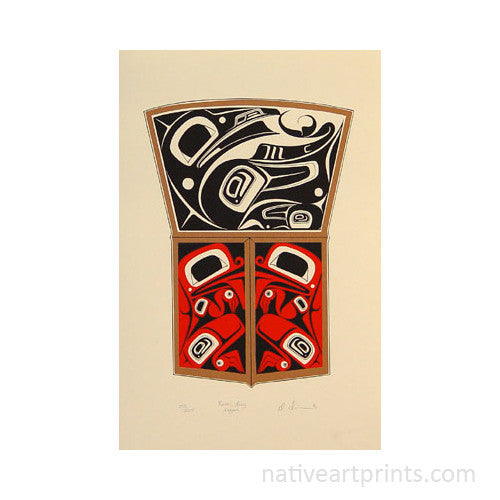 Raven Frog Copper by Danny Dennis – Native Art Prints