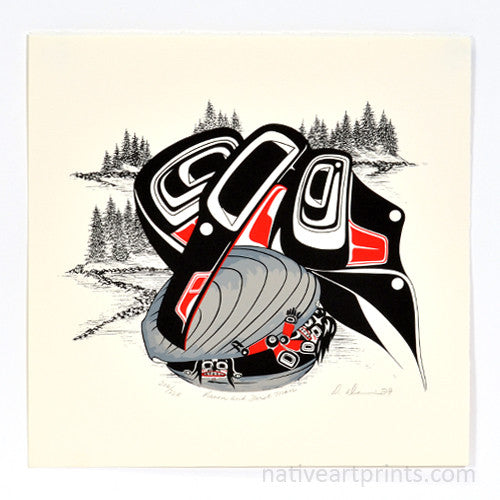 Raven and First Man by Danny Dennis – Native Art Prints