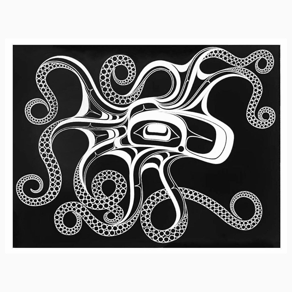 All About Nuu (Octopus) by Ernest Swanson – Native Art Prints