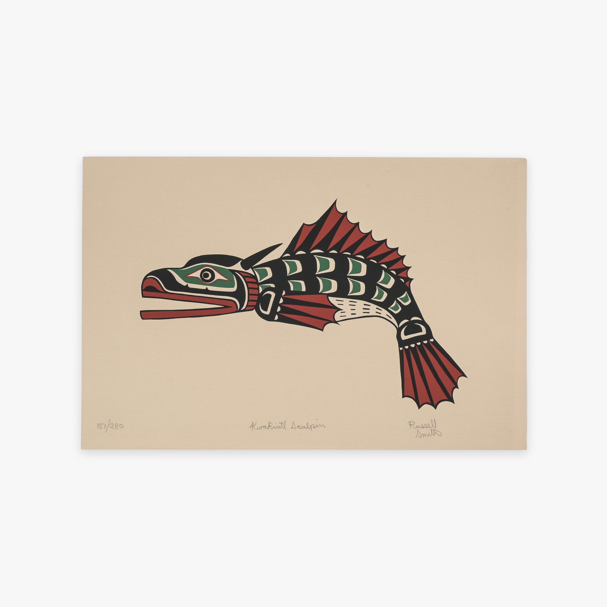 Kwakiutl Sculpin by Russell Smith – Native Art Prints