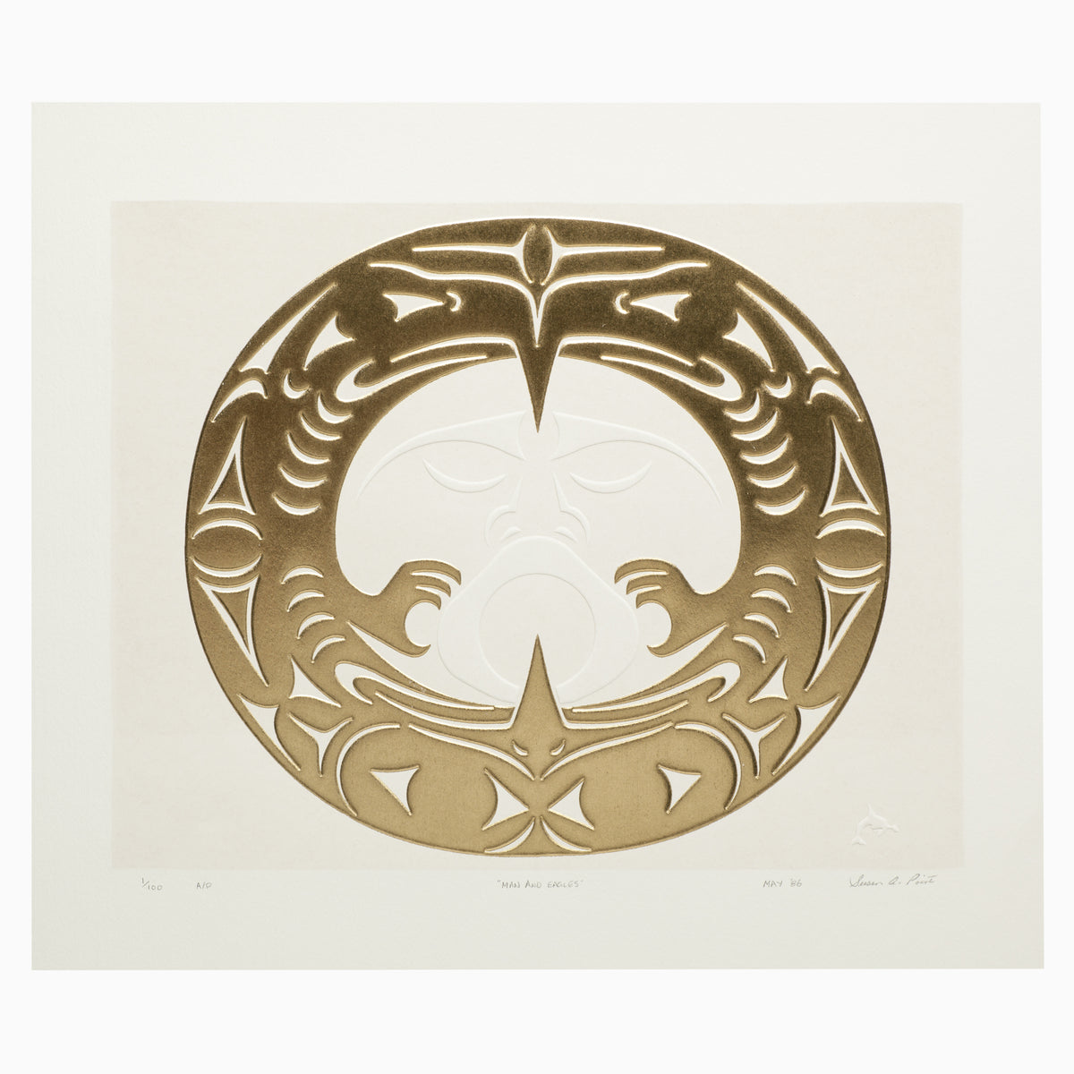 Man and Eagles by Susan Point – Native Art Prints