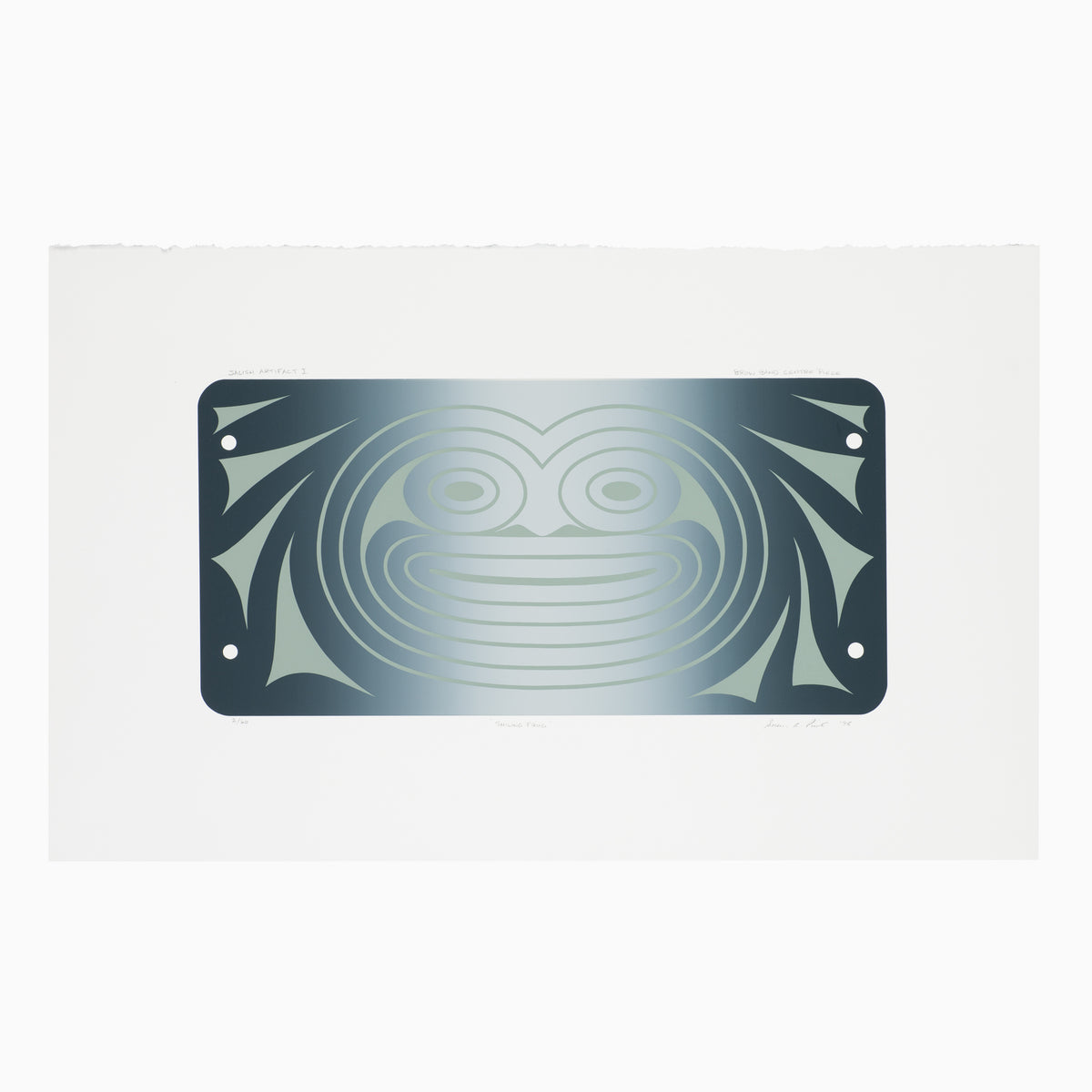 Smiling Frog (State I) by Susan Point – Native Art Prints