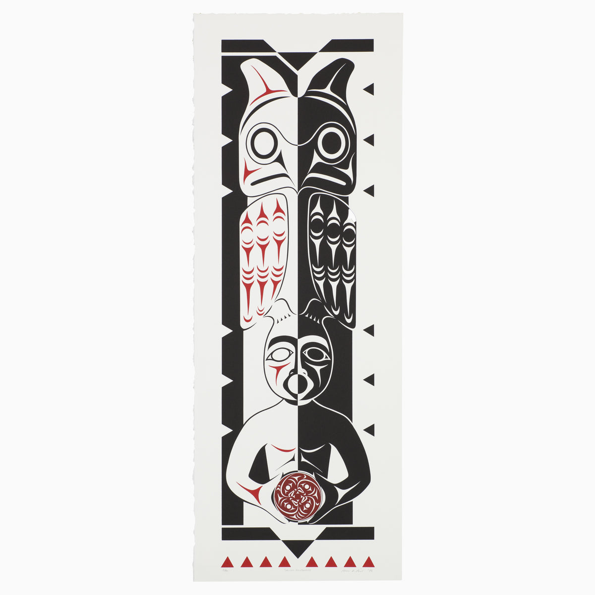 Salish Housepost by Susan Point – Native Art Prints