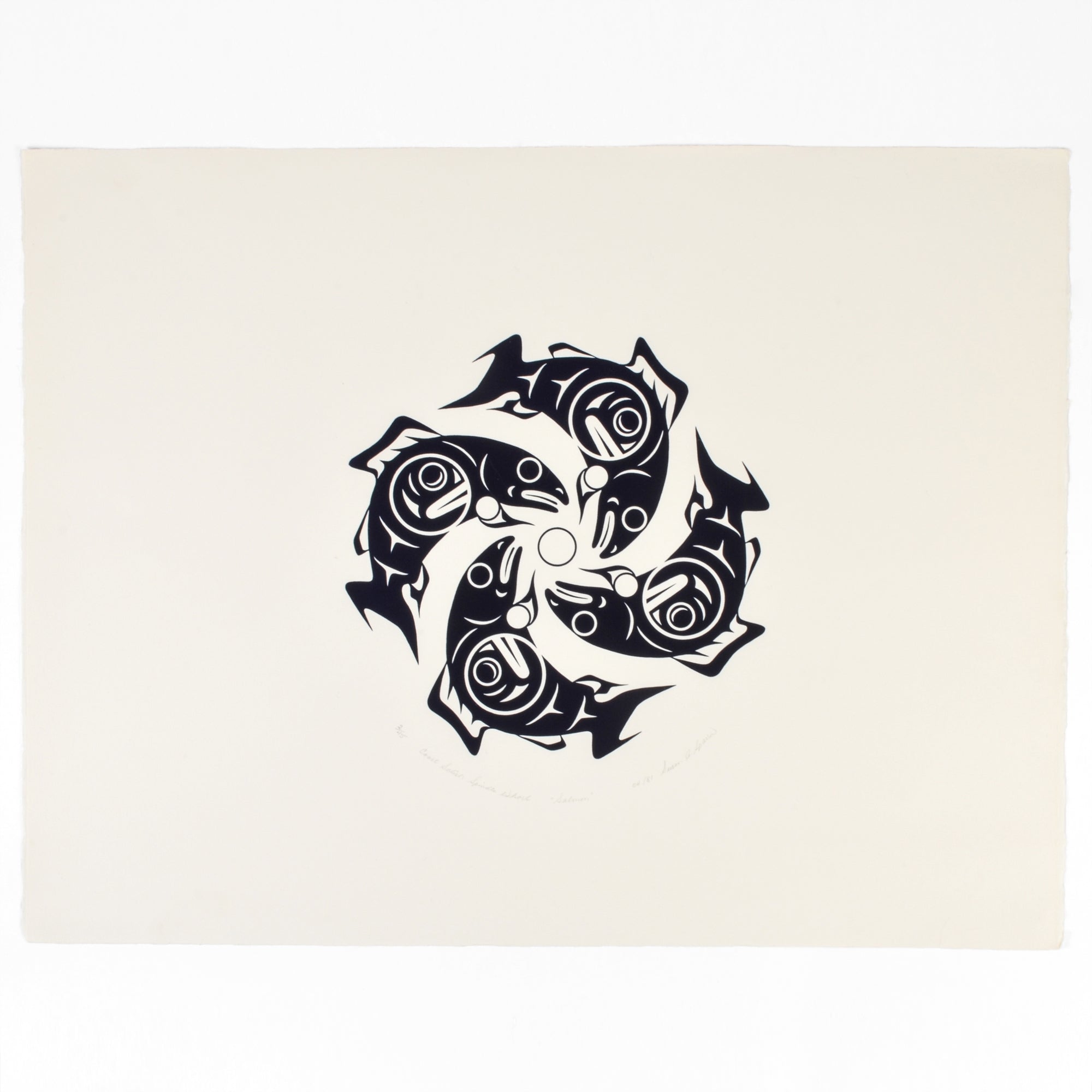 Salmon (Spindle Whorl) by Susan Point – Native Art Prints