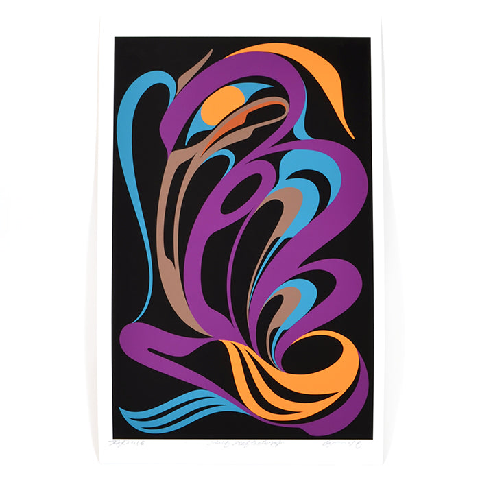 Self-Reflection (Blue Heron) by Andrew Dexel – Native Art Prints